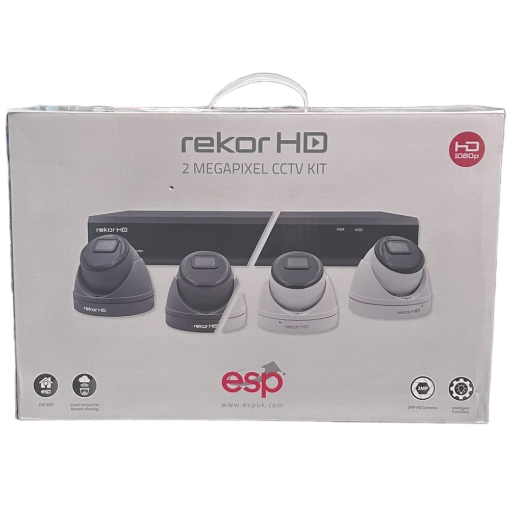 New New: ESP Rekor HD 2MP CCTV Kit (4x Cameras) - Own4Less